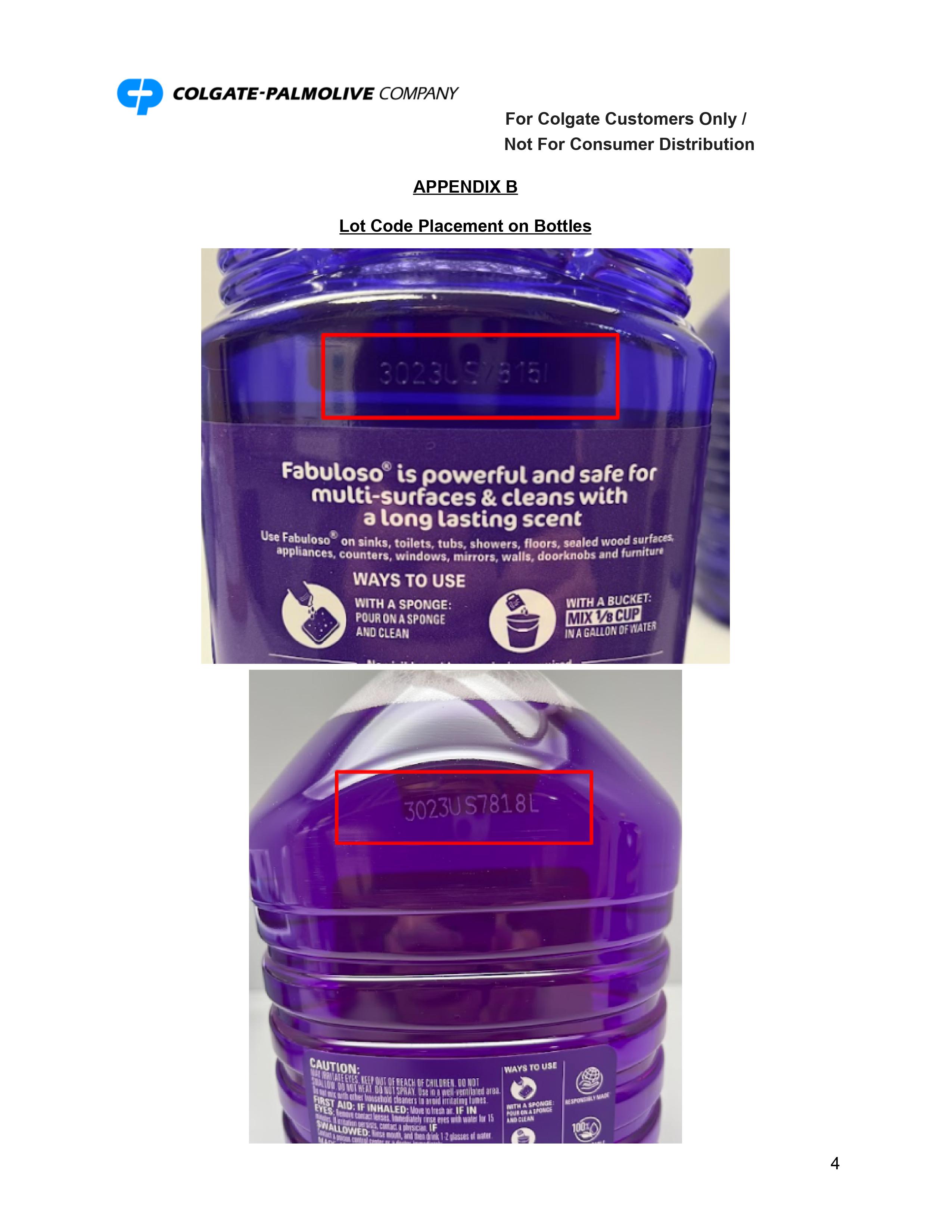 Colgate Palmolive Co. | Recalls | Boyer's Food Markets