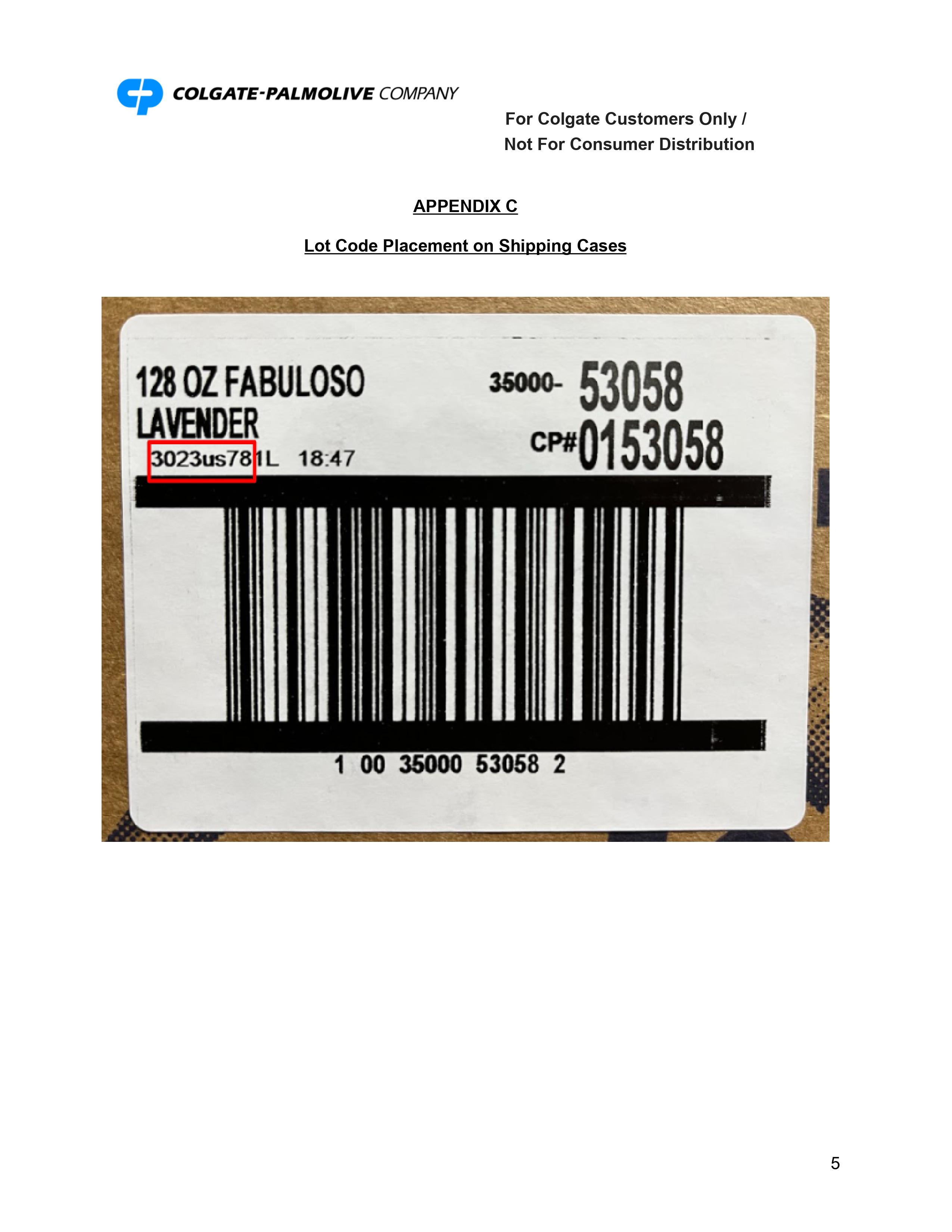 Colgate Palmolive Co. | Recalls | Boyer's Food Markets